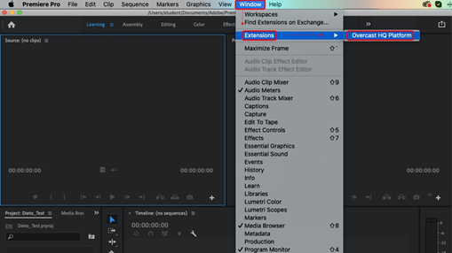 Overcast HQ Adobe Exchange for Premiere Pro - Installation Process ... Overcast HQ Adobe Exchange for Premiere Pro - Installation Process ...